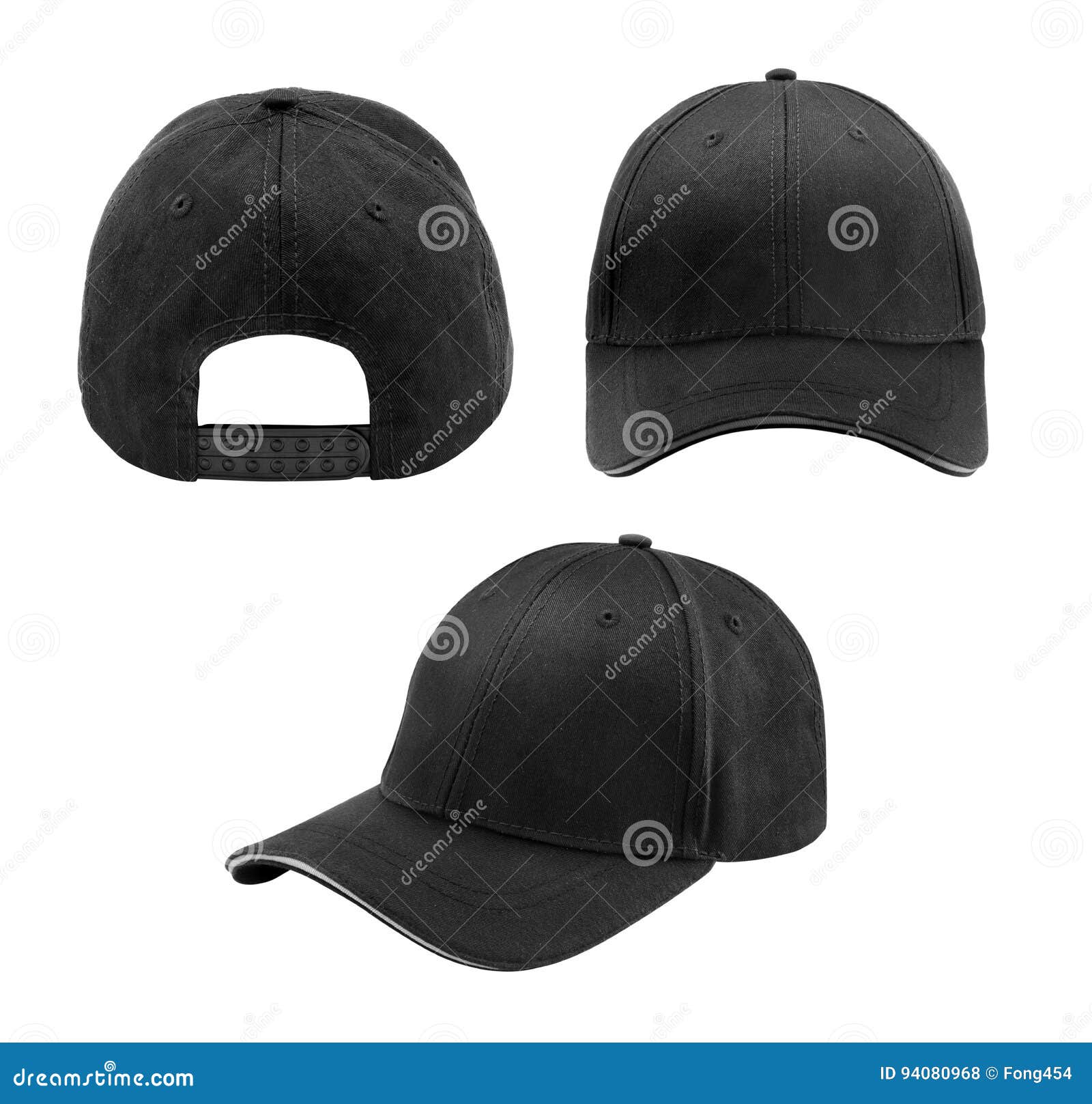 Black Cap Isolated on White Stock Photo - Image of blank, activity ...