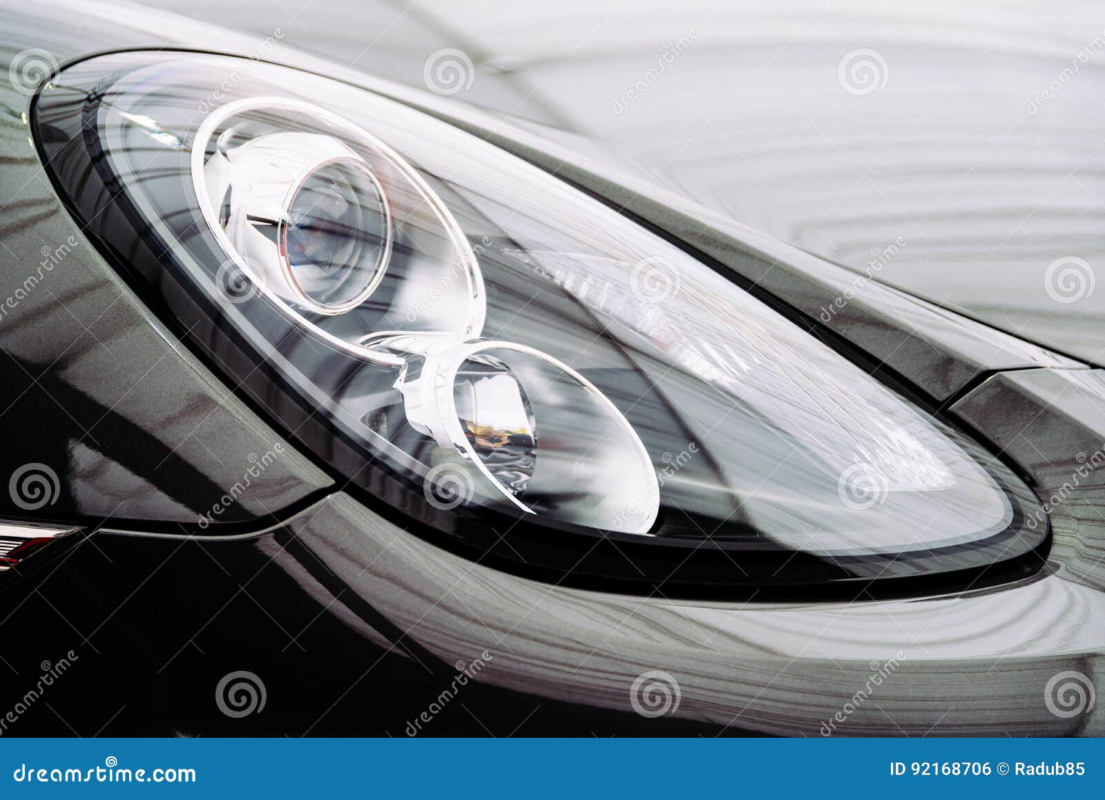 Black Car Front Headlight editorial photo. Image of black - 92168706