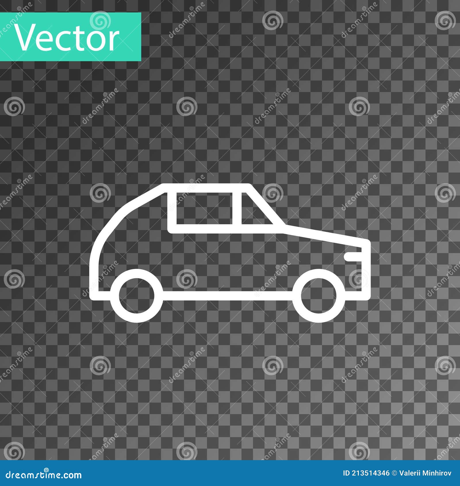 Black Car Icon Isolated on Transparent Background. Vector Stock Vector ...