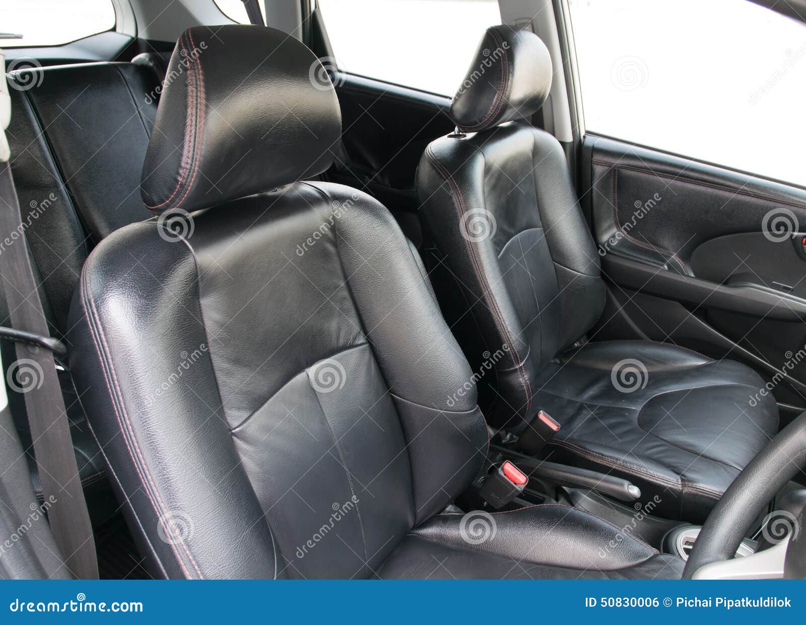 Black car interior. stock photo. Image of control, auto - 50830006