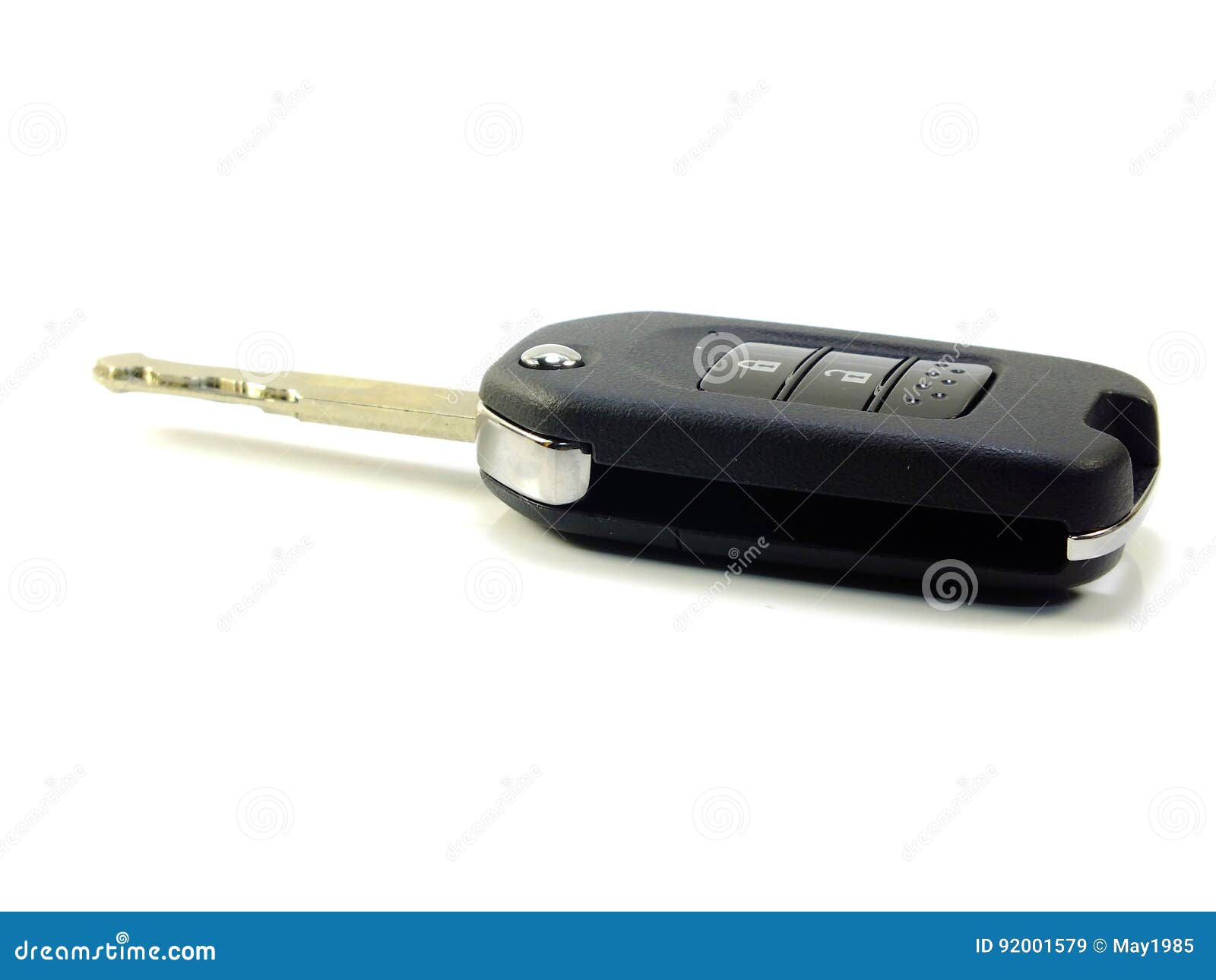 Car Key Remote Isolated on White Background Stock Image - Image of ...