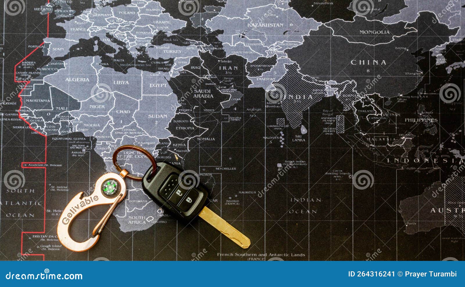 Black Car Keys on Black Map Stock Image - Image of navigation ...