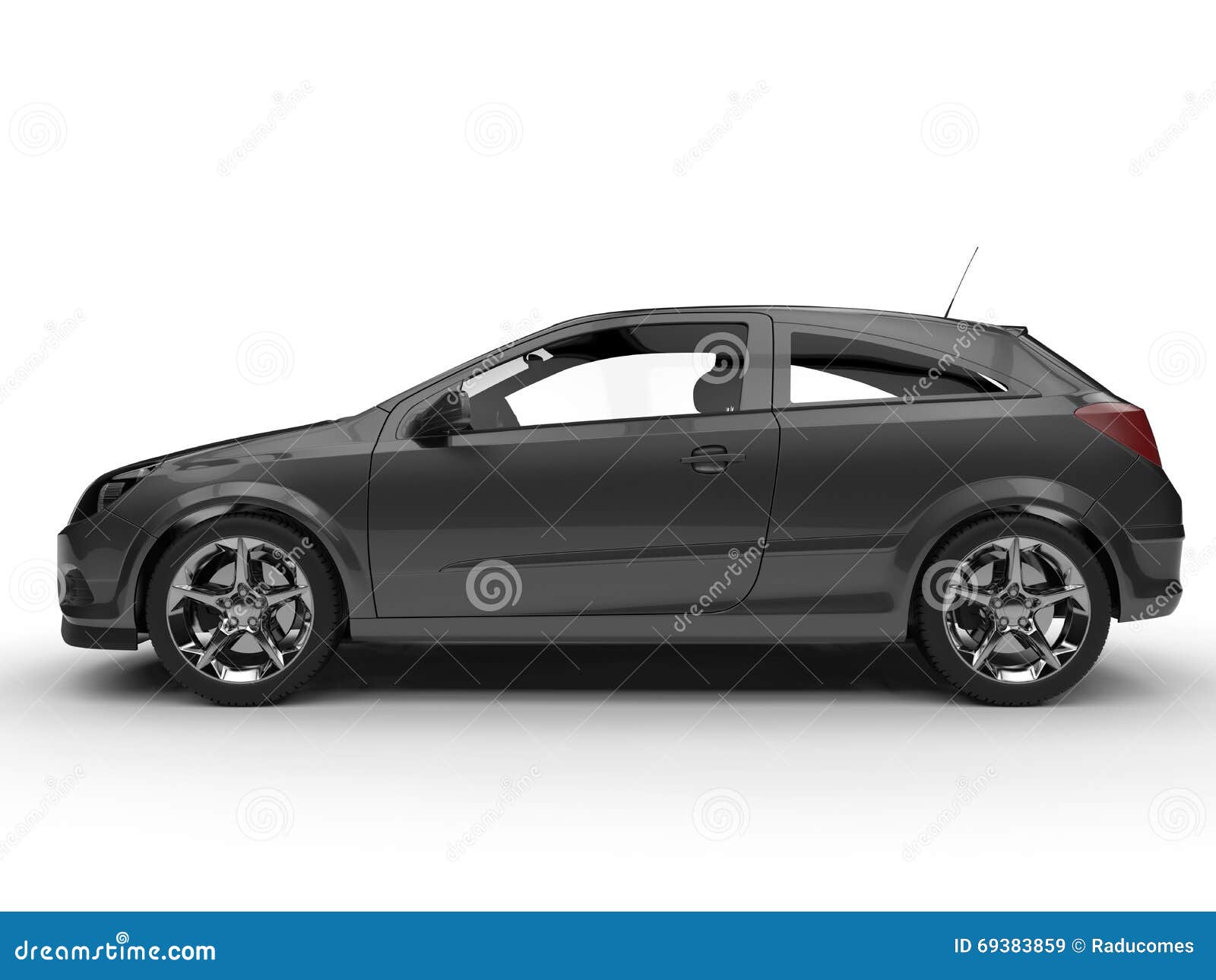 Black car side view stock illustration. Illustration of composition ...