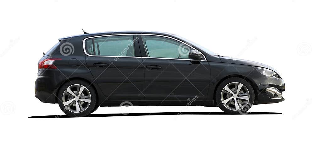 Black car side view stock image. Image of drive, alloy - 45408891