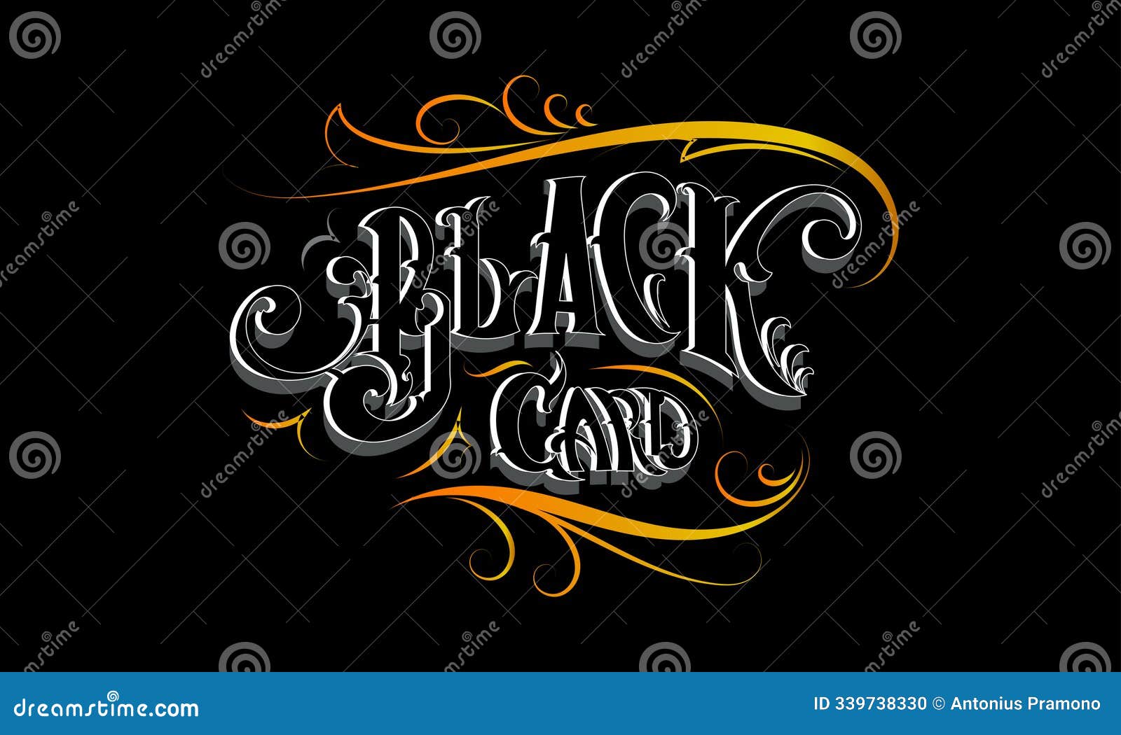 BLACK CARD Graffiti Custom Style Design Stock Illustration ...