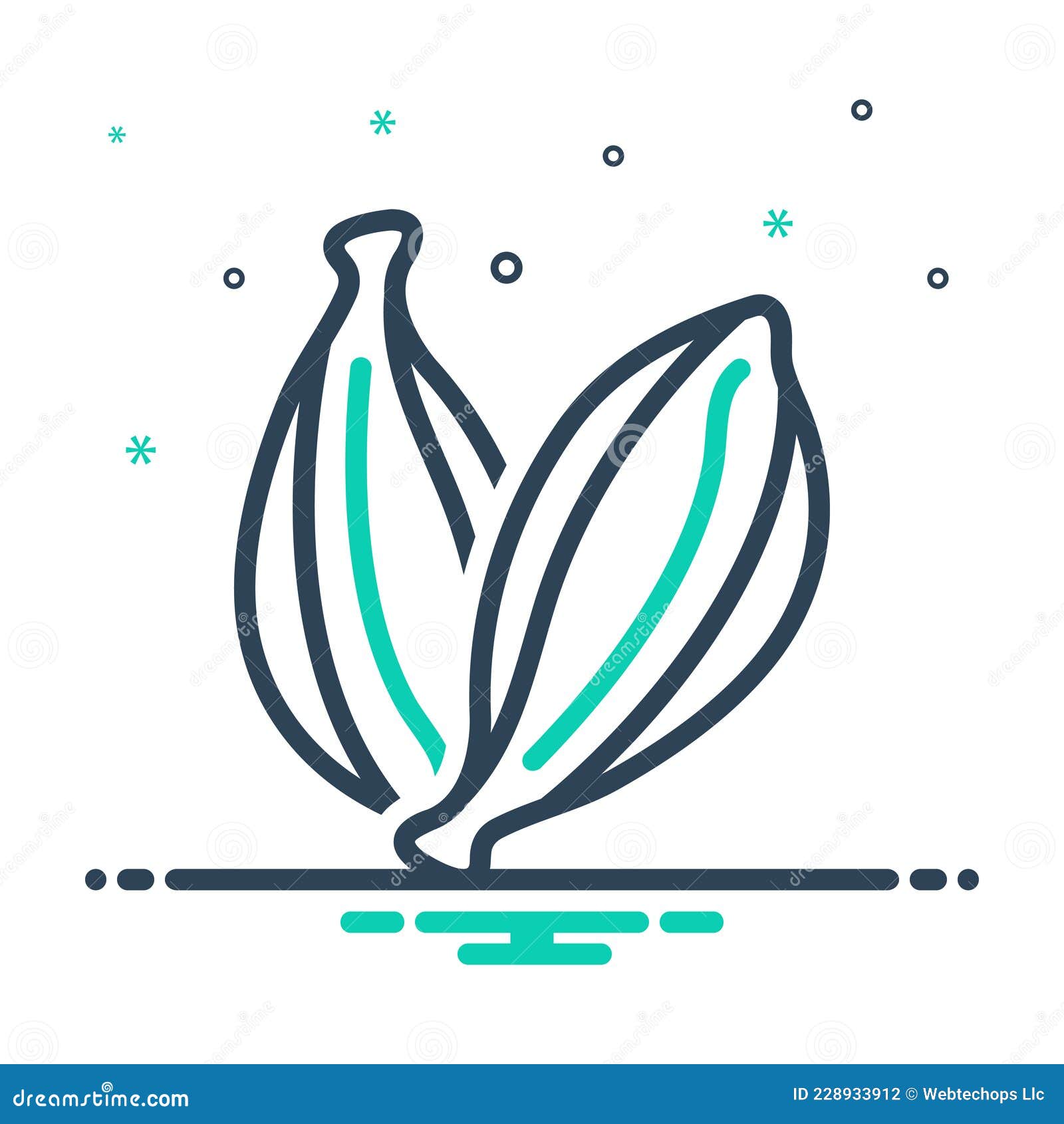 Mix Icon for Black Cardamom, Aroma and Condiment Stock Vector ...