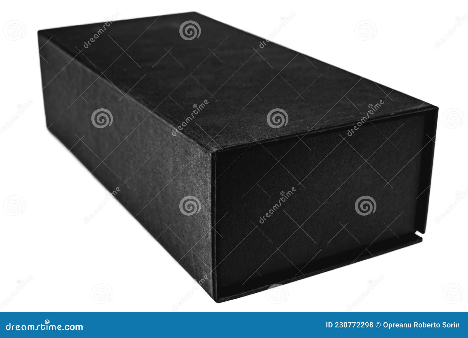 Black cardboard box stock photo. Image of blank, cardboard - 230772298