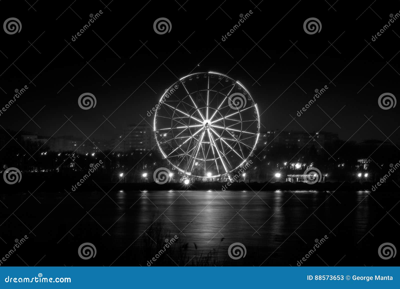 Black Carousel Wheel stock image. Image of white, greyed - 88573653