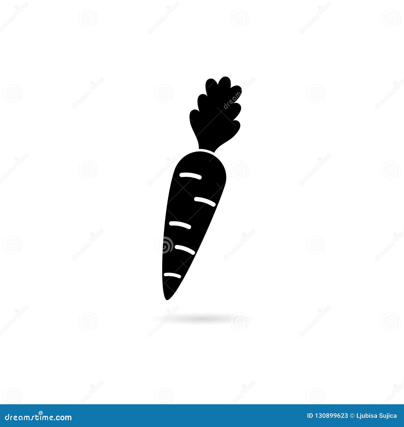 Black Carrot Icon, Carrot Logo Stock Vector - Illustration of nature ...