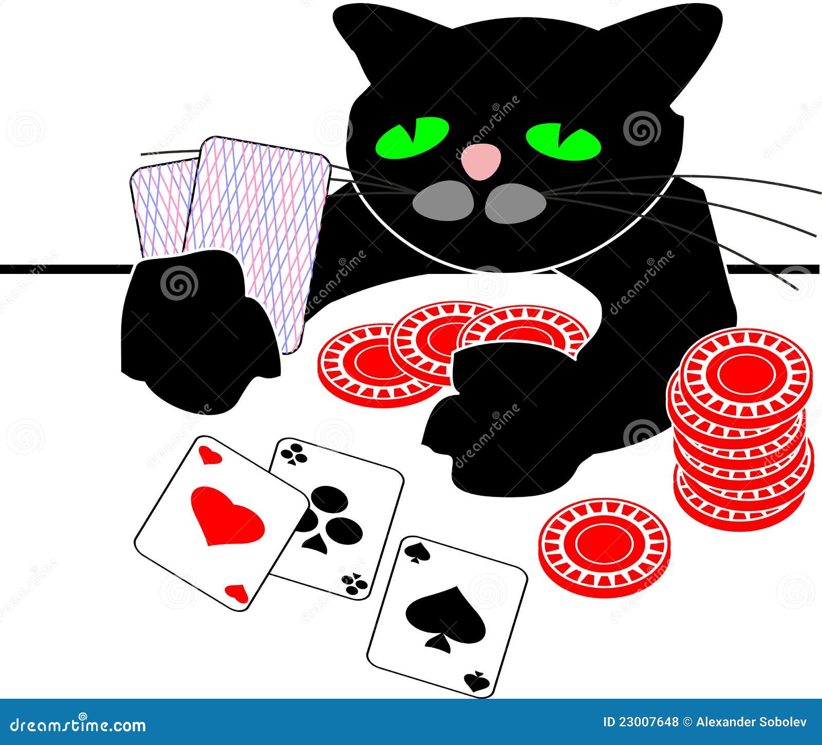 Grumpy Cat Playing Poker