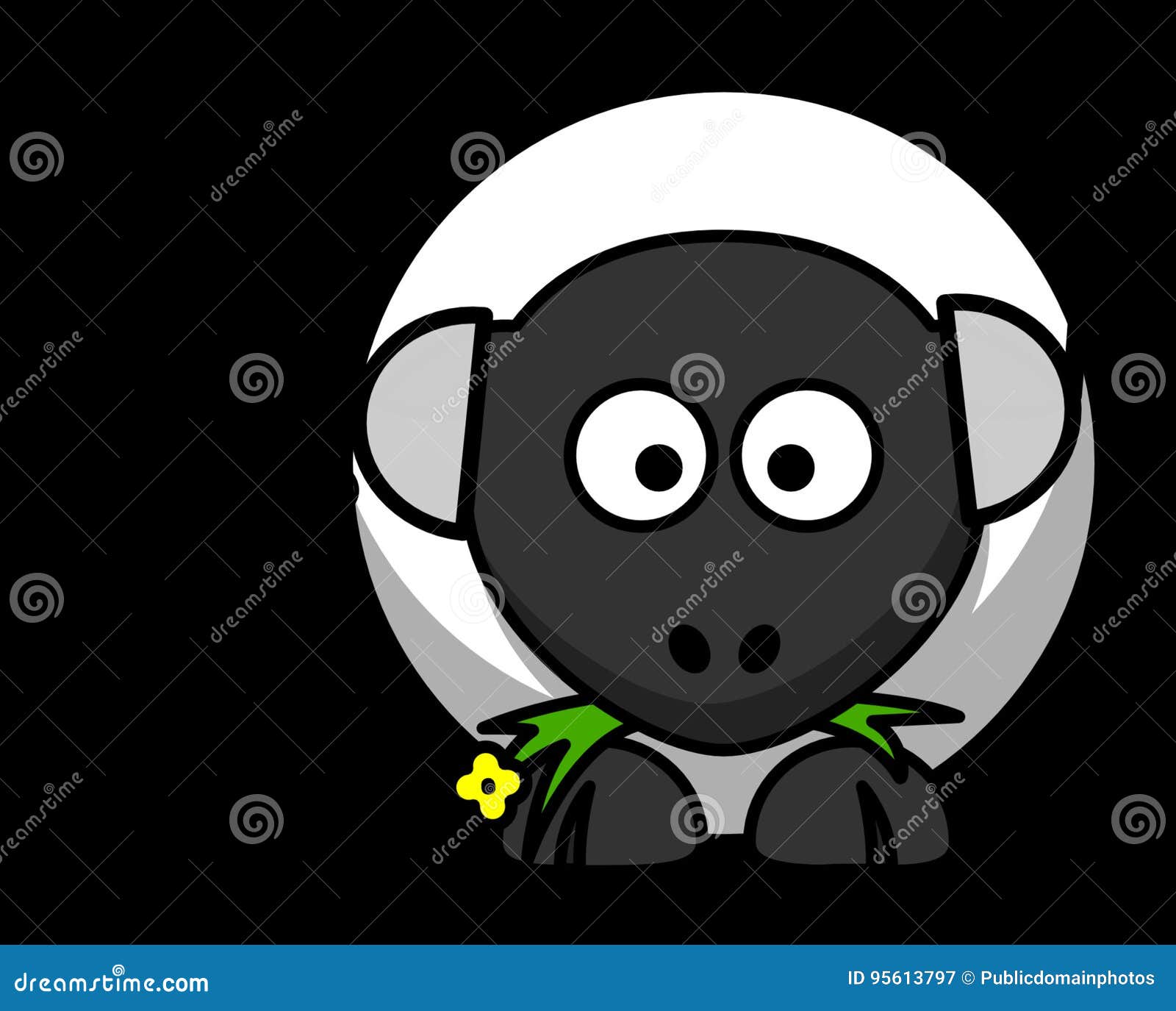 Black, Cartoon, Mammal, Vertebrate Picture. Image: 95613797