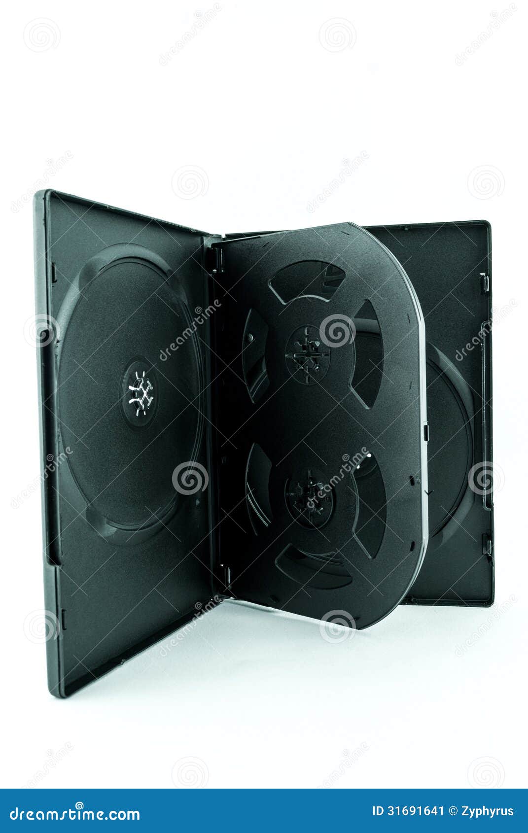 Black Case for DVD or CD Disk with DVD or CD Disk Stock Image - Image ...