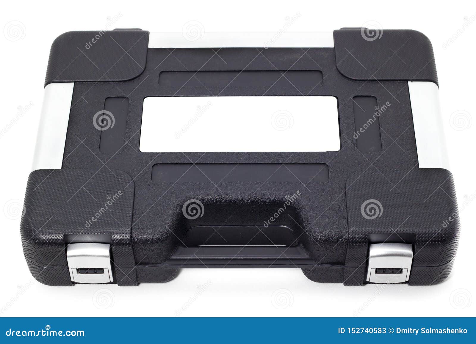 Black Case with a Set of Automotive Tools on a White Background Stock ...