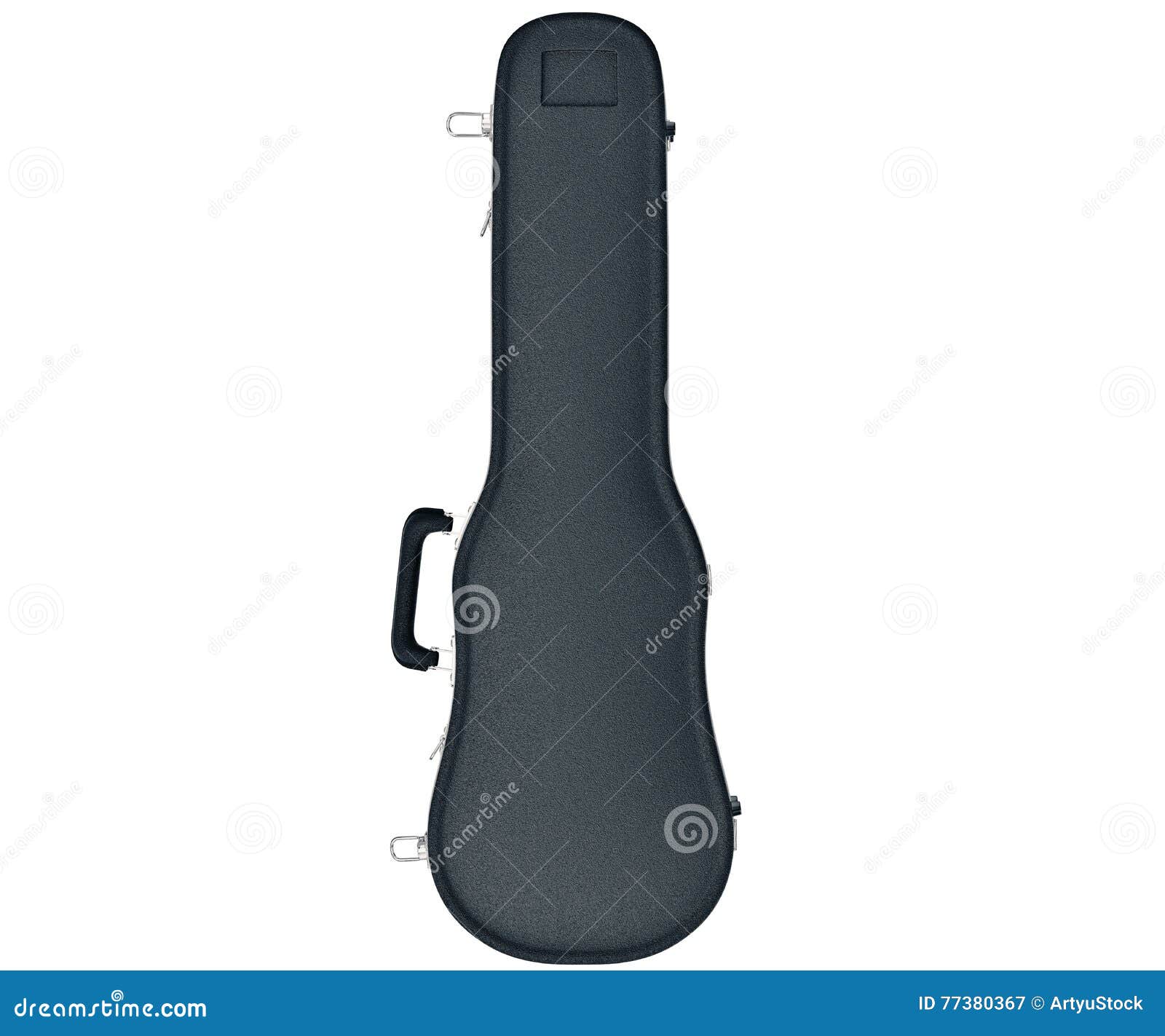 Black Case Viola, Front View Stock Illustration - Illustration of ...