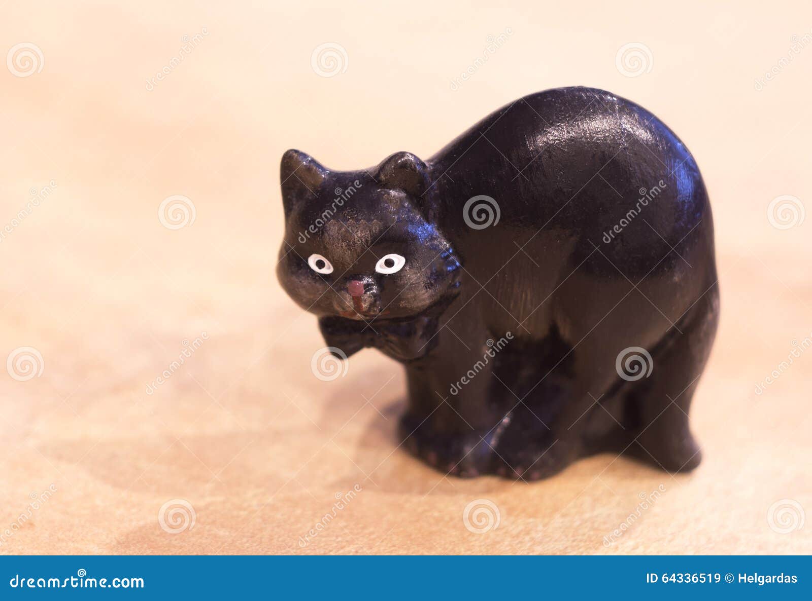 Black cat stock image. Image of painted, hand, kitten - 64336519