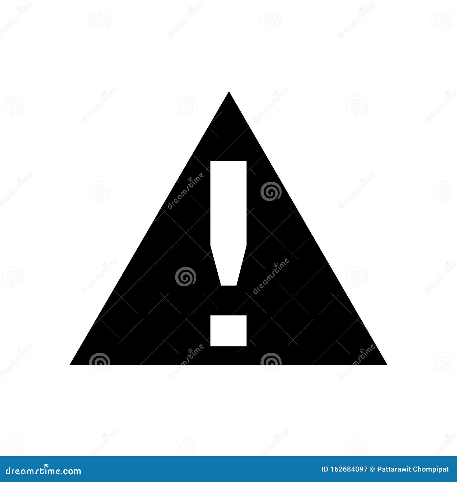 Black Caution Beware Triangle Symbol for Banner, General Design Print ...