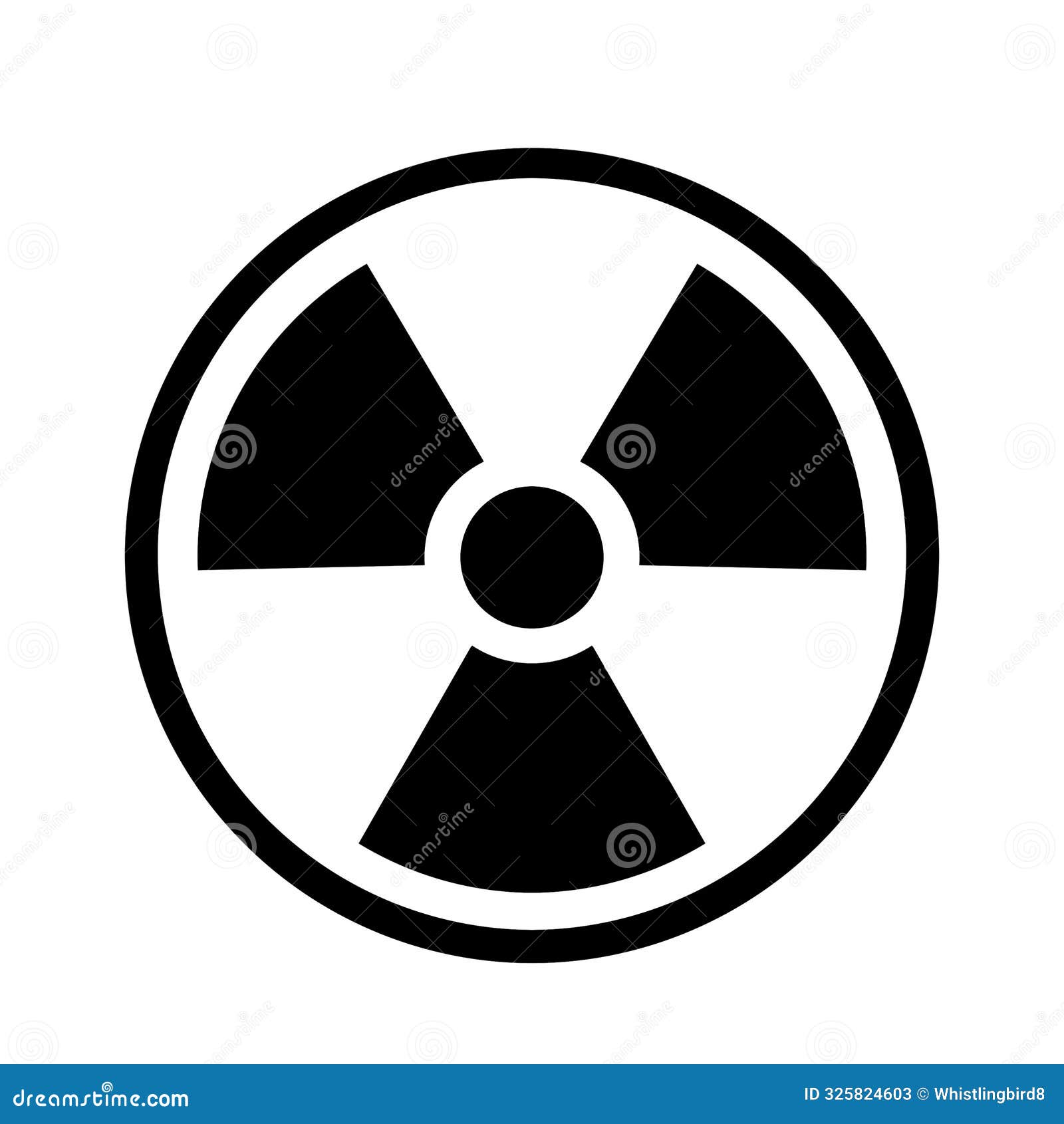Black Caution Radiation Warning Sign Radioactive Stock Illustration ...