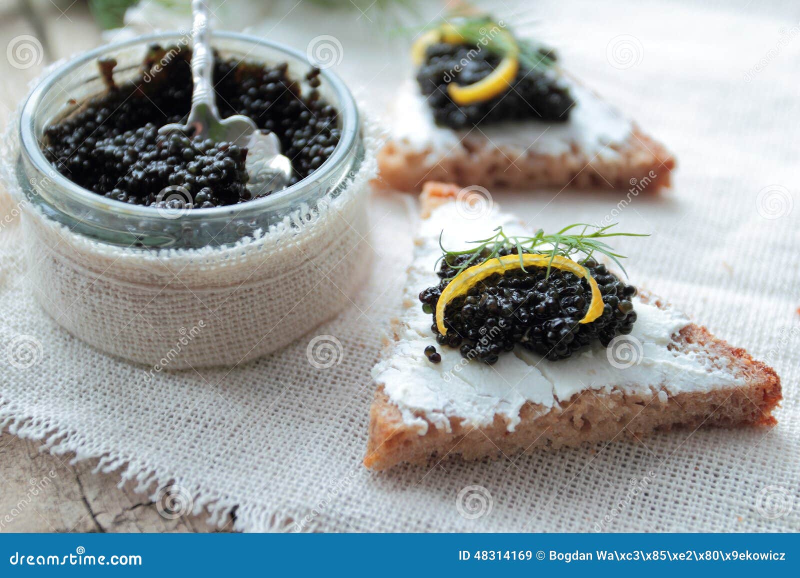 Black caviar stock image. Image of closeup, lunch, caviar - 48314169