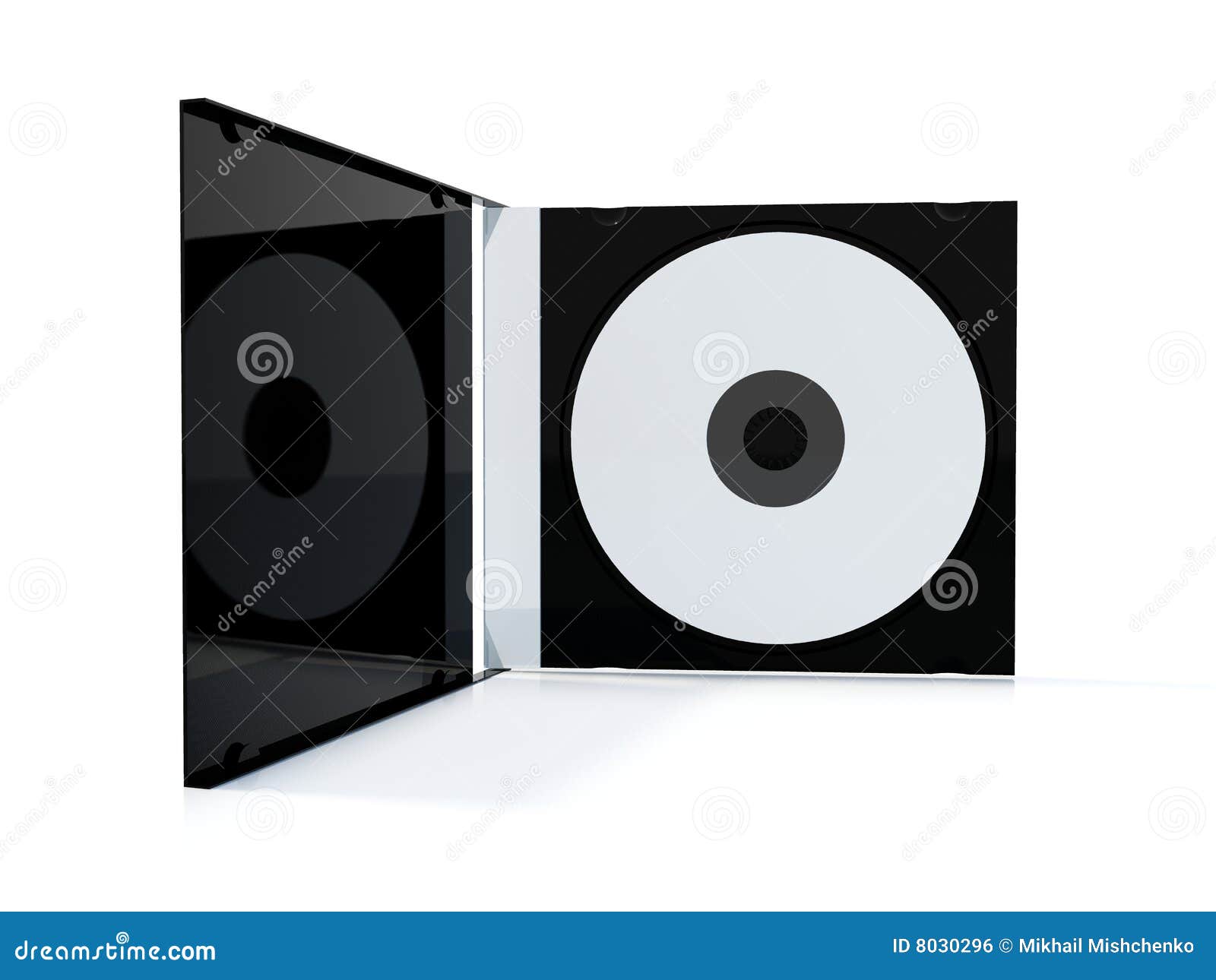 Black cd box stock illustration. Illustration of project - 8030296