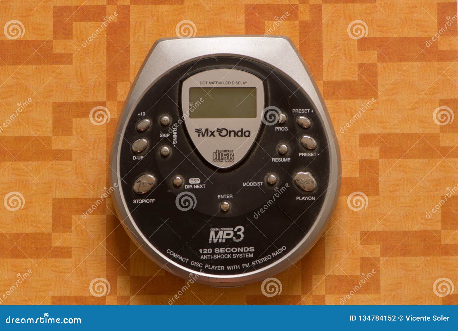 Red Discman Cd Player Isolated On White Background. Electronic Device ...