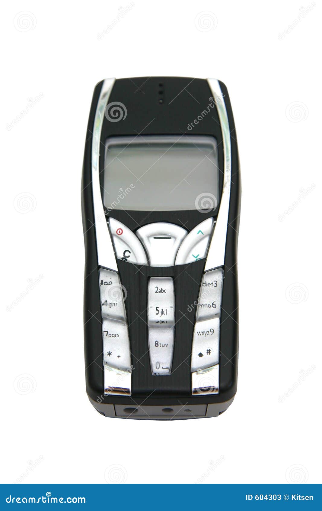 Black cell phone stock image. Image of means, communication - 604303