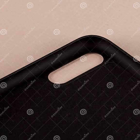 Black Cell Phone Case Close-up Stock Image - Image of application, back ...