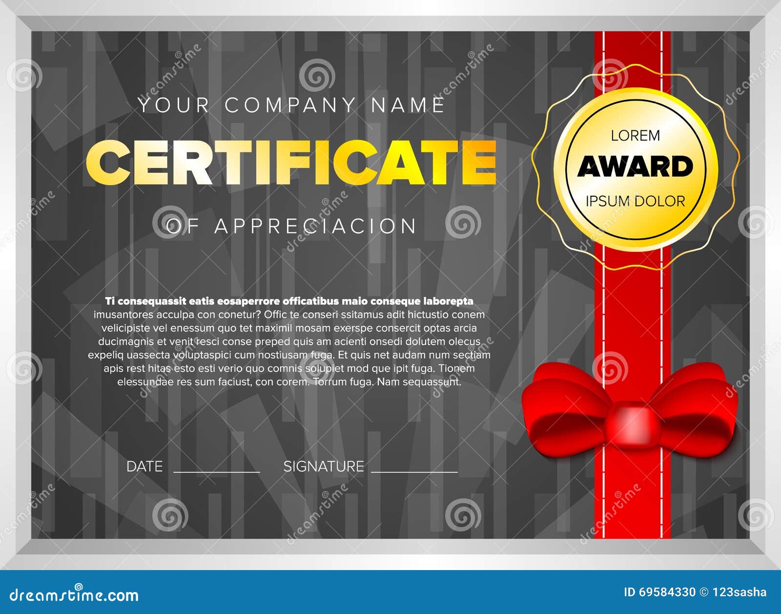 Black certificate design stock vector. Illustration of decoration ...