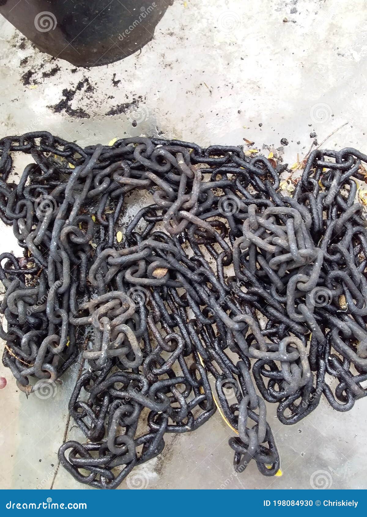 Black Chain stock photo. Image of black, grouped, chain - 198084930