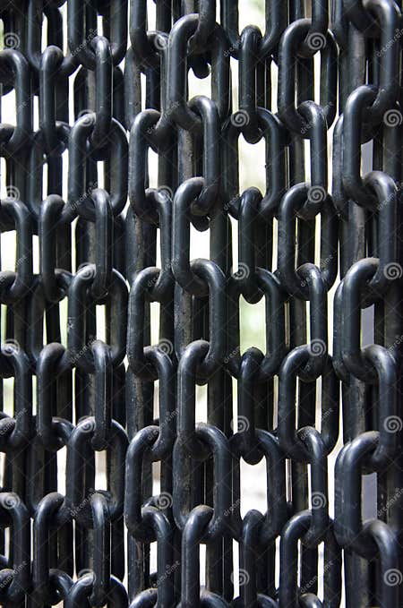 Black Chain Curtain Background Stock Image - Image of black, pattern ...