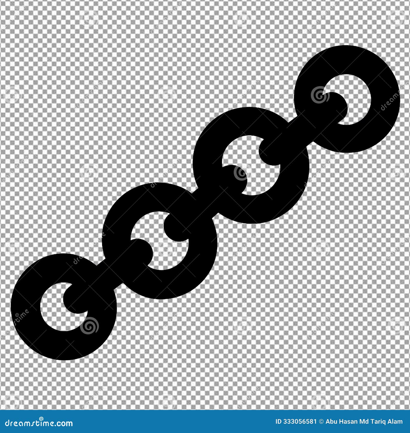 A Black Chain Icon Isolated on Transparent Background Stock ...
