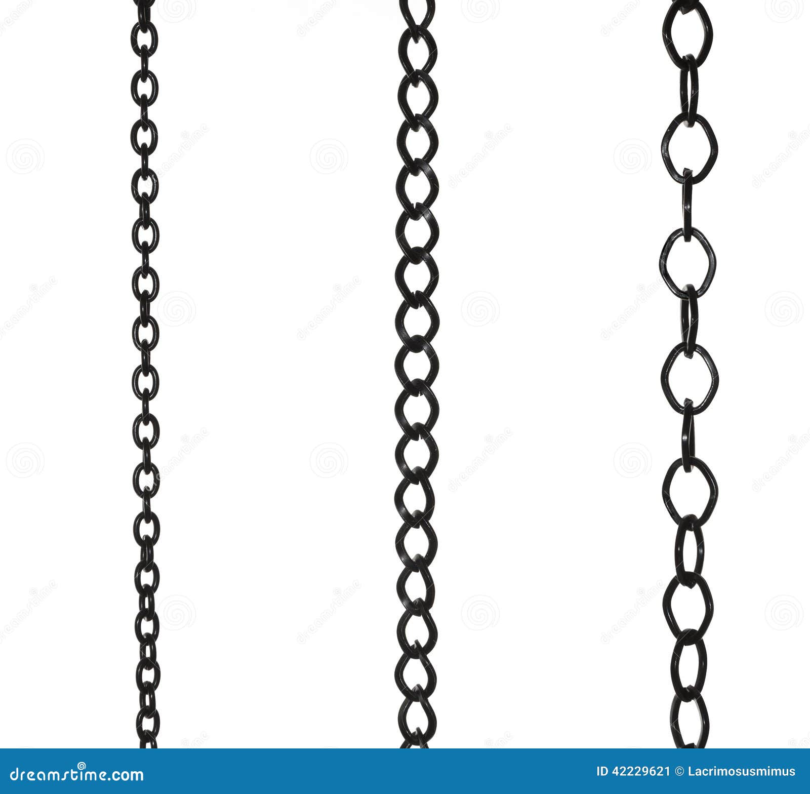 Black chains stock image. Image of separation, chain - 42229621