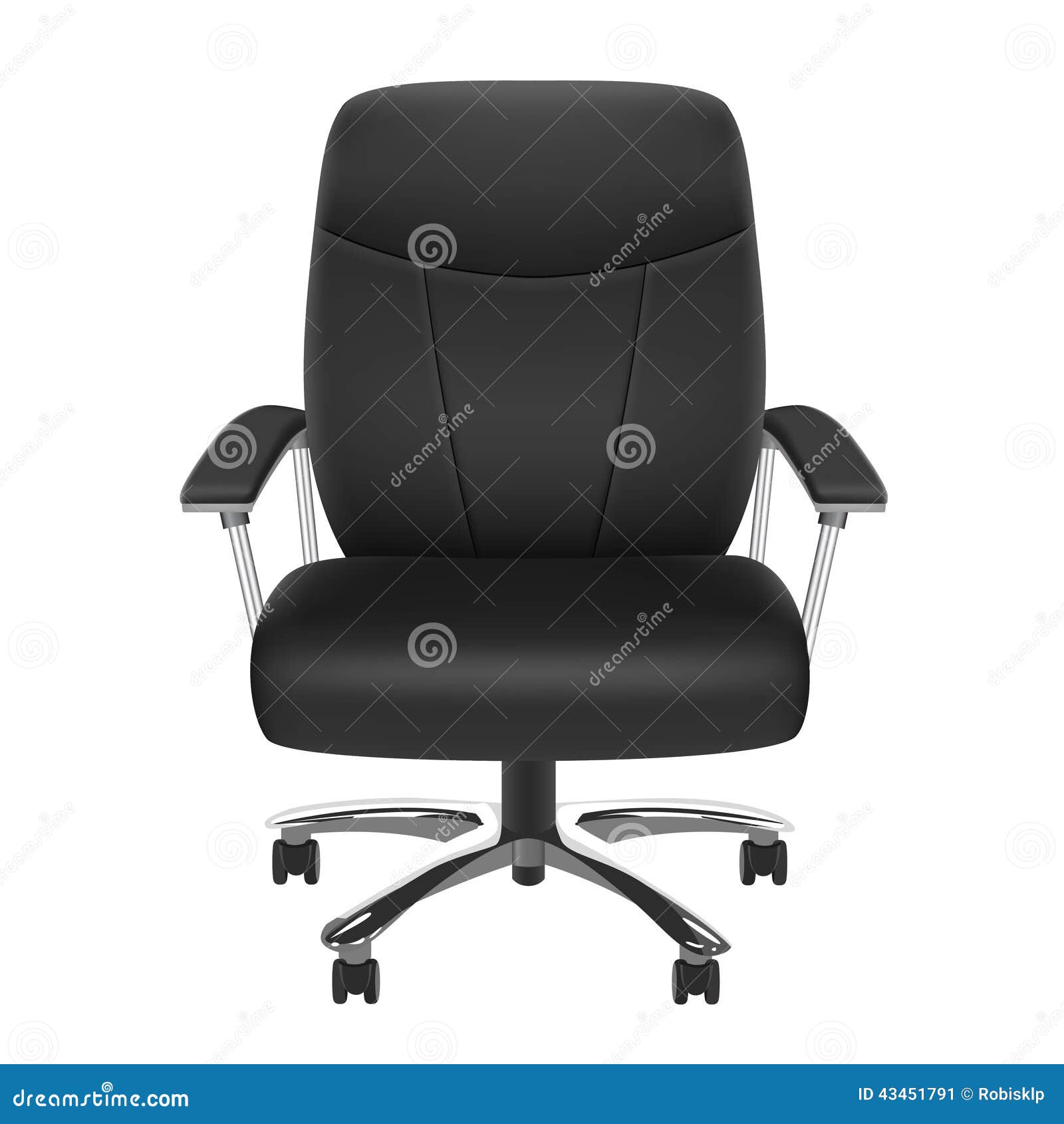 Black Chair stock vector. Illustration of comfortable - 43451791