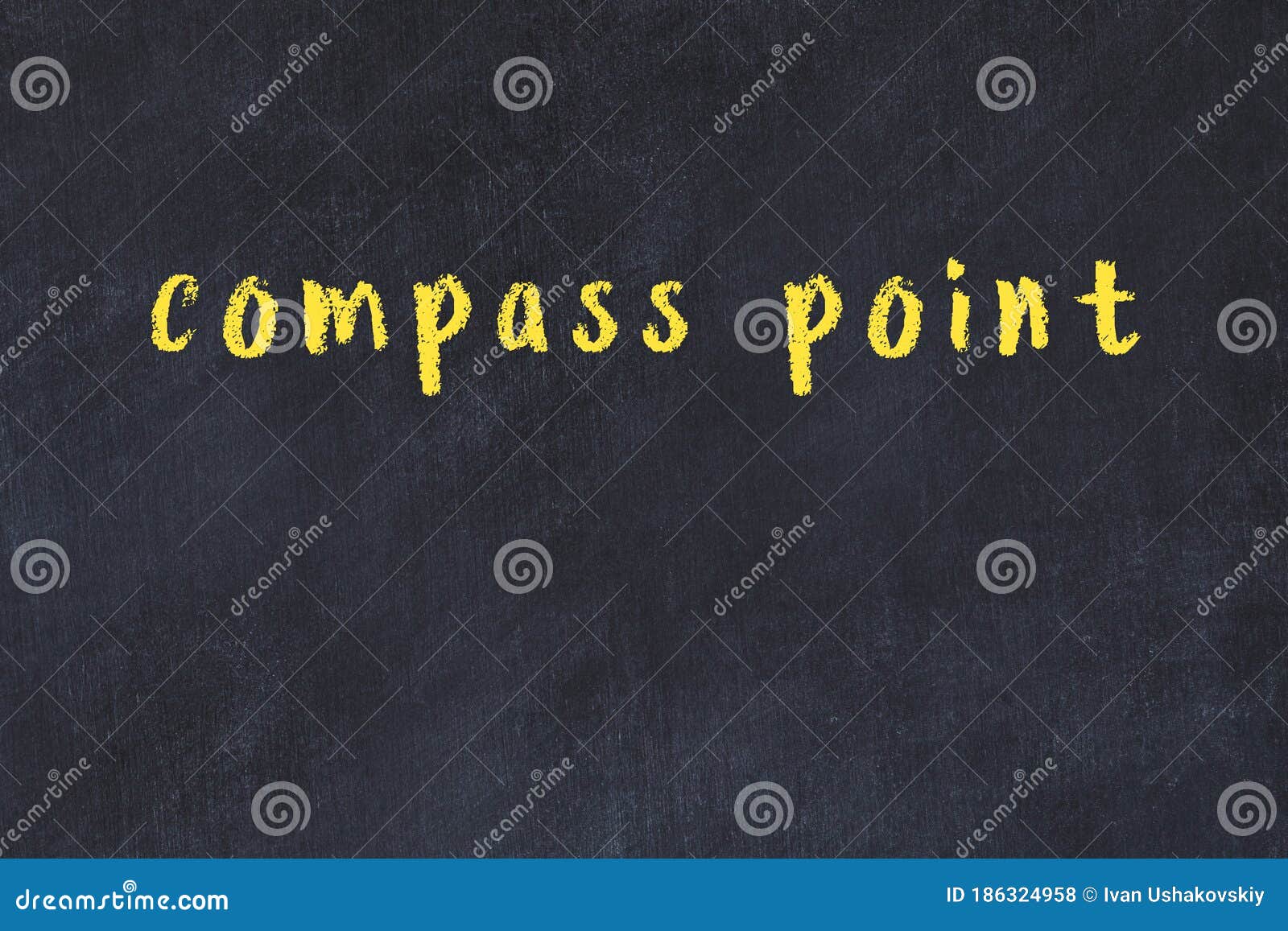 Black Chalkboard with Inscription Compass Point on in Stock Photo ...