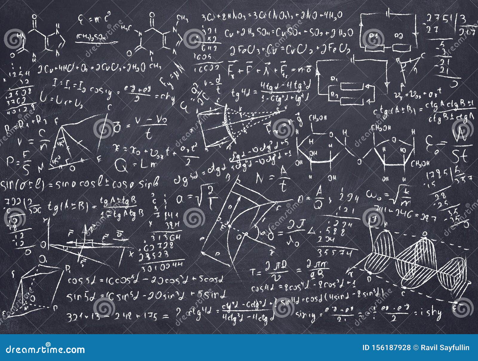 Chalkboard Math Wallpaper