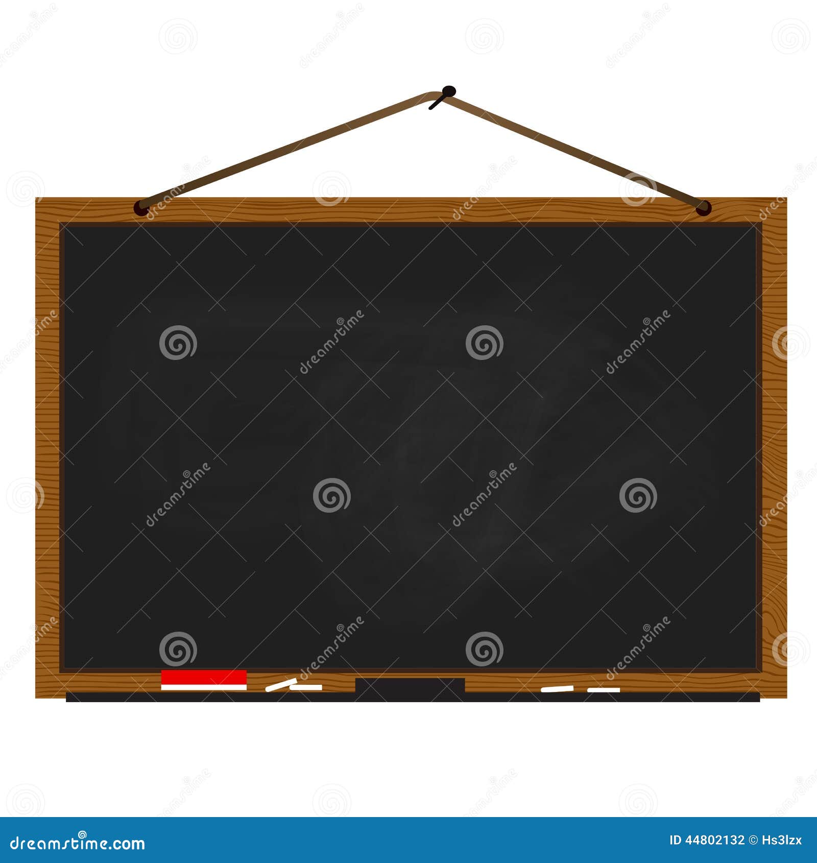 Chalkboard Wood Frame In Room Is Great For The School Concepts. Stock ...