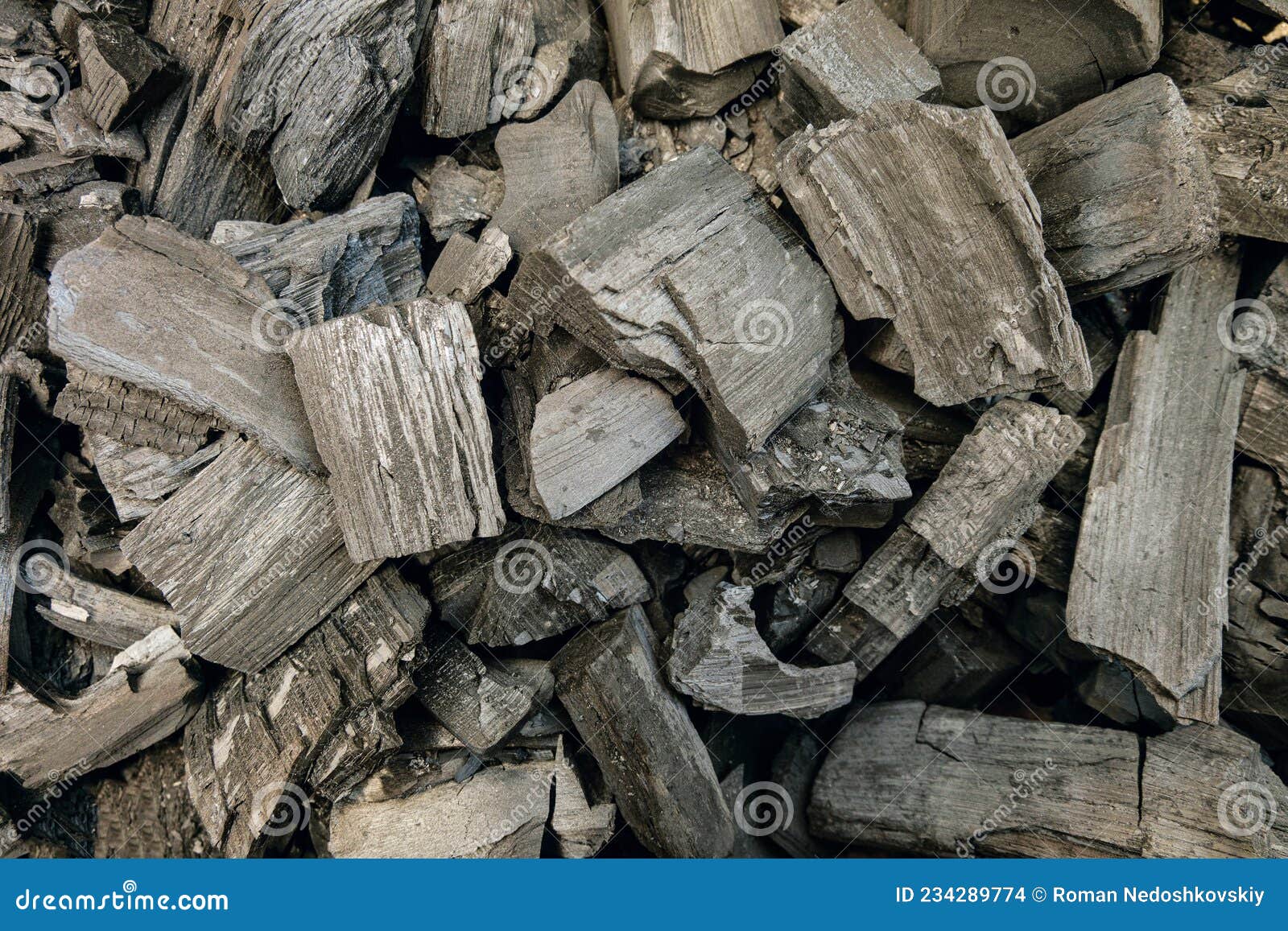 Black Charcoal. Top View Surface Stock Photo - Image of hardwood ...