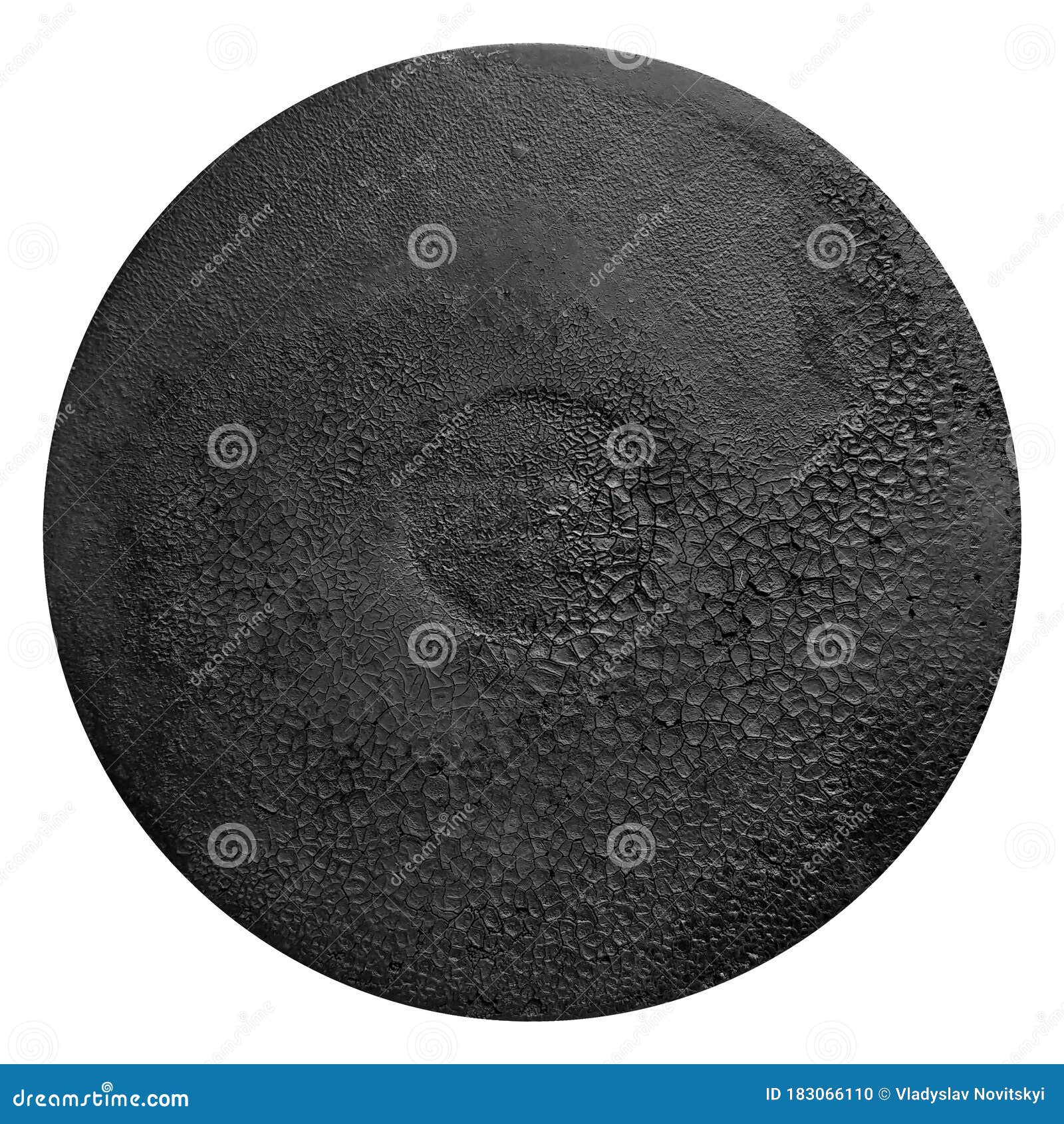 Black Charred Disc or Round Plane, Texture Stock Photo - Image of ...