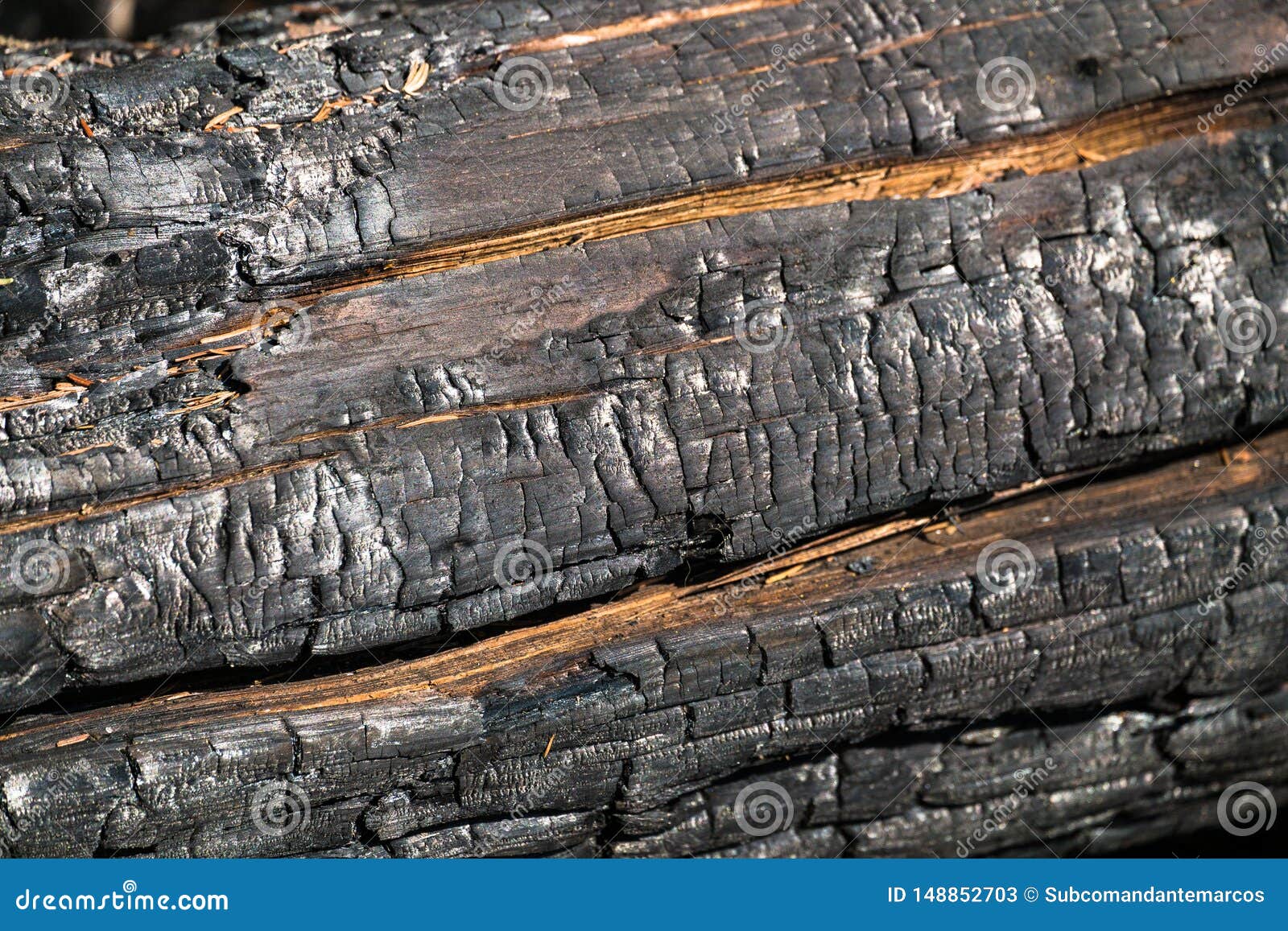 Black,charred Wood Surface.Natural Background and Texture of Burnt ...