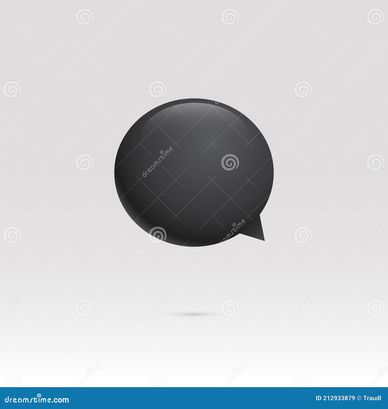Black Chat Icon Design. Black Conversation Icon Design. Stock Vector ...