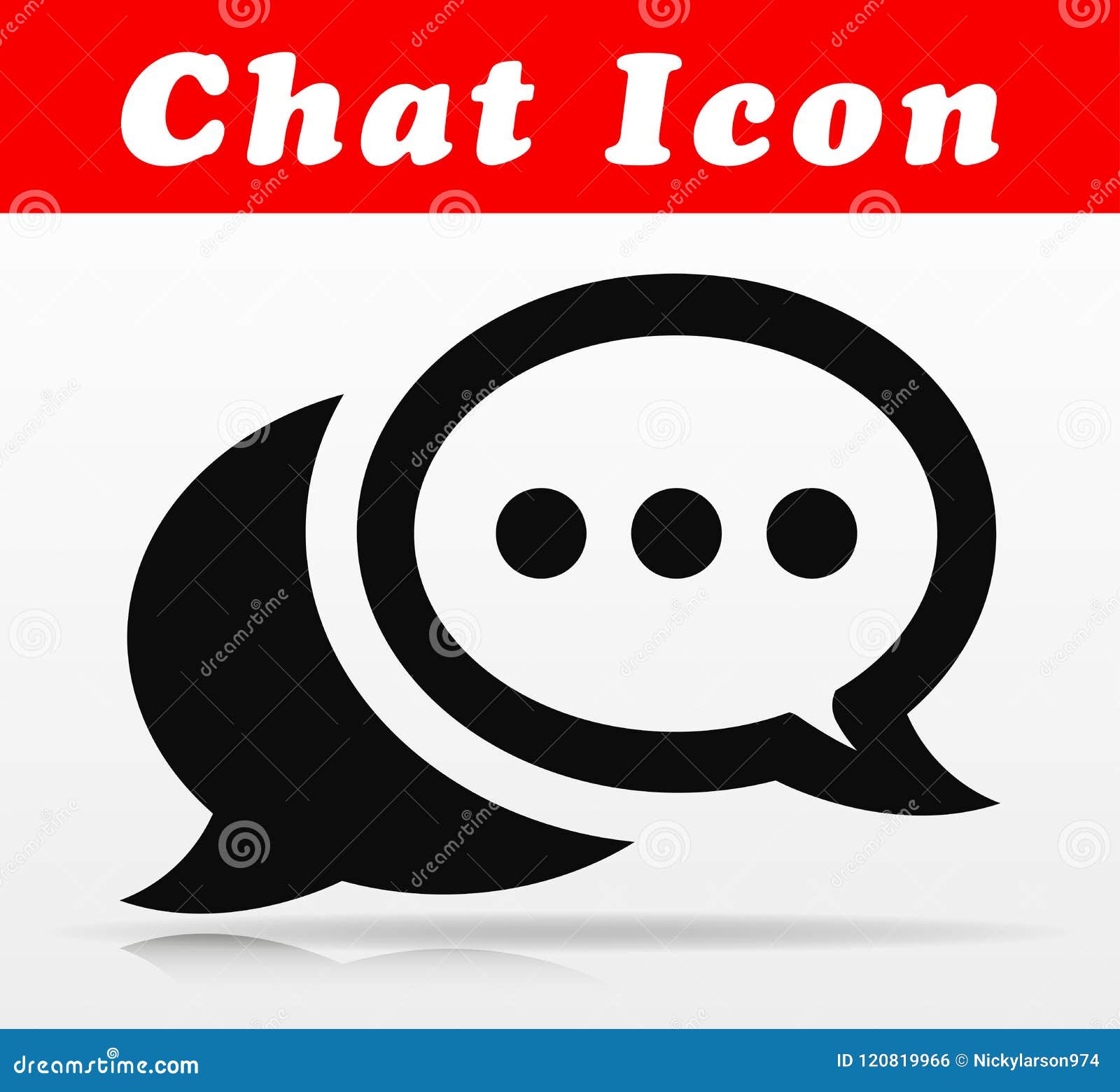 Black Chat Vector Icon Design Stock Vector - Illustration of flat, icon ...