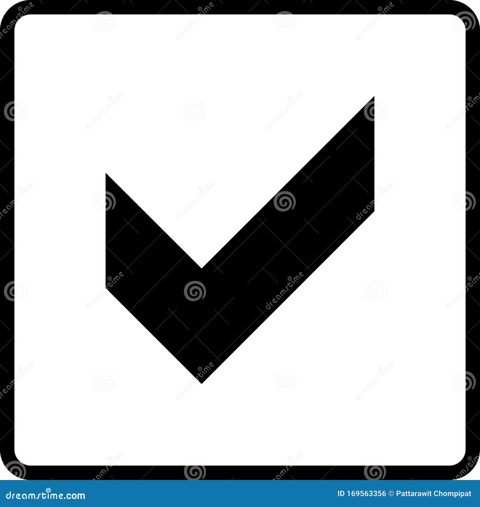 Black Check Box Symbol for Banner, General Design Print and Websites ...