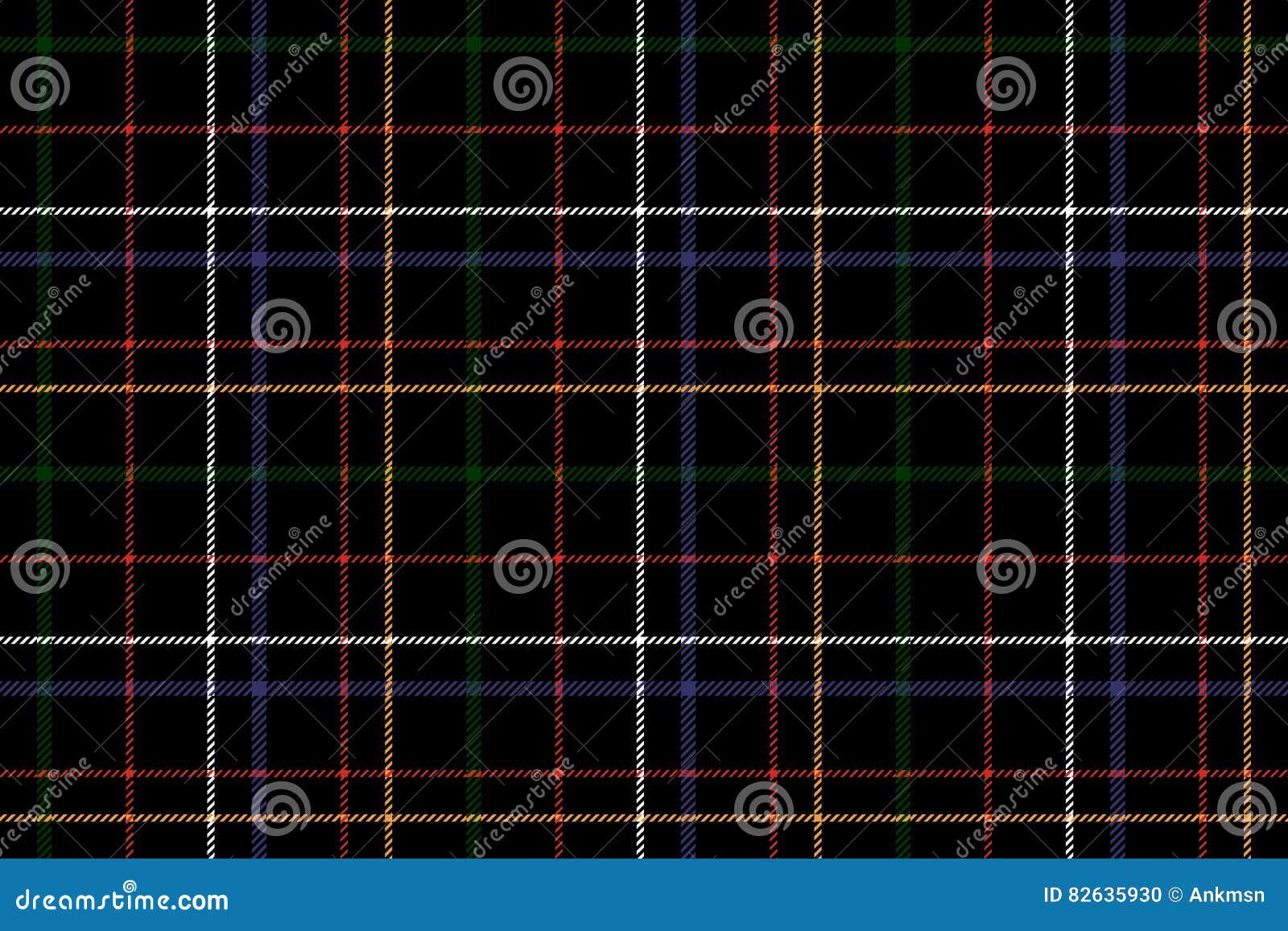 Black Check Fabric Texture Seamless Background Stock Vector ...