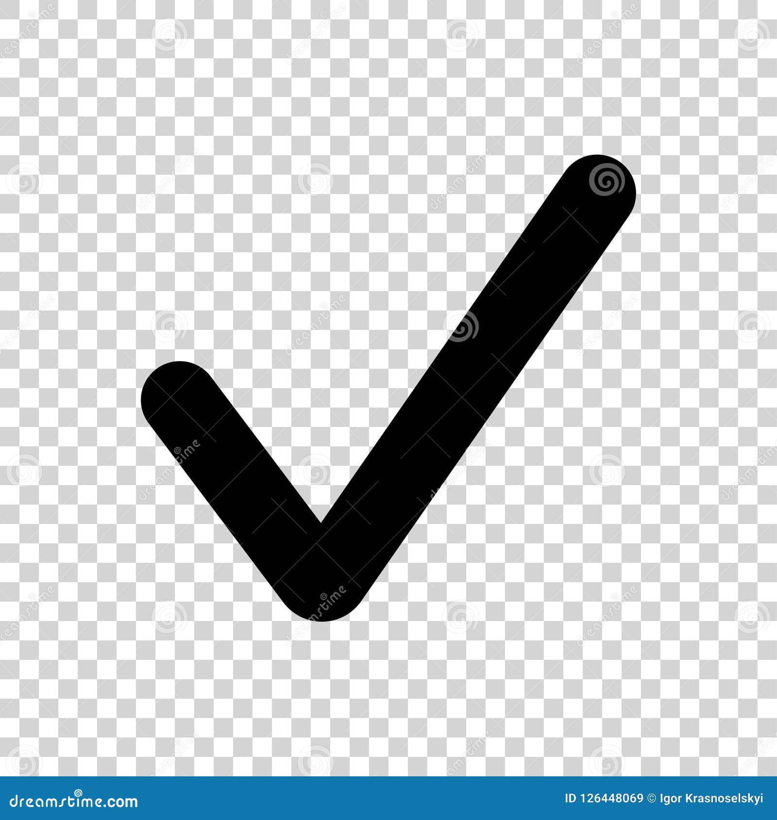 Black Check Mark Icon Isolated on Transparent Background Stock Vector ... Black Check Mark Icon Isolated on Transparent Background Stock Vector ...