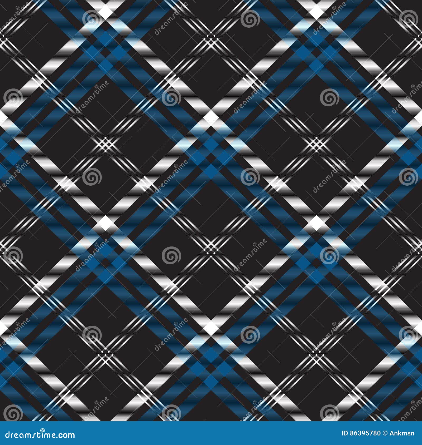 Black Check Seamless Fabric Texture Stock Vector - Illustration of ...