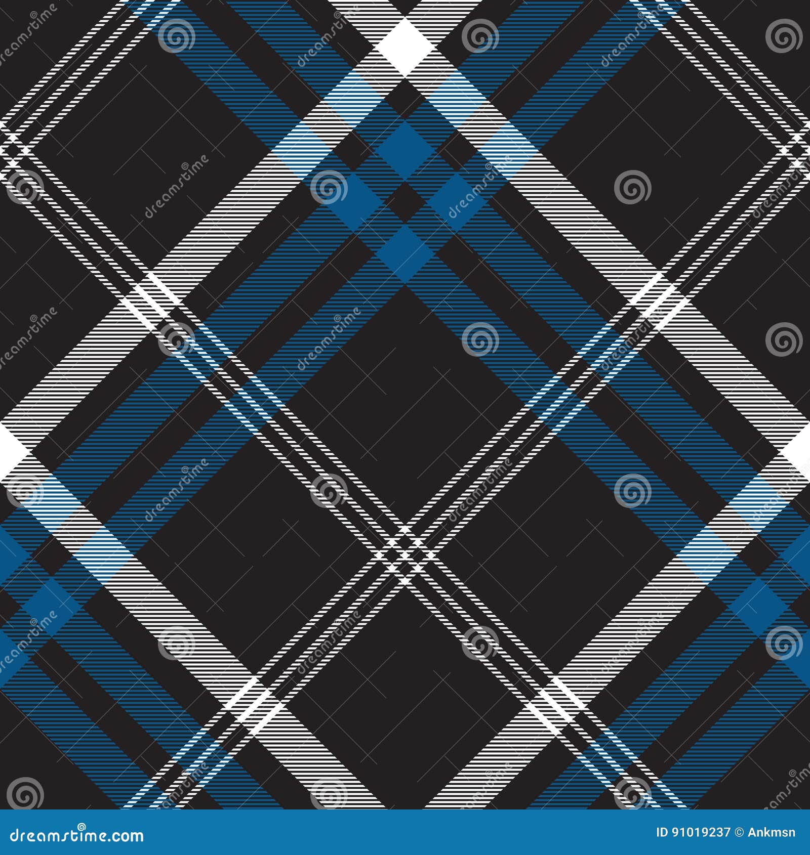 Black Check Seamless Fabric Texture Stock Vector - Illustration of ...