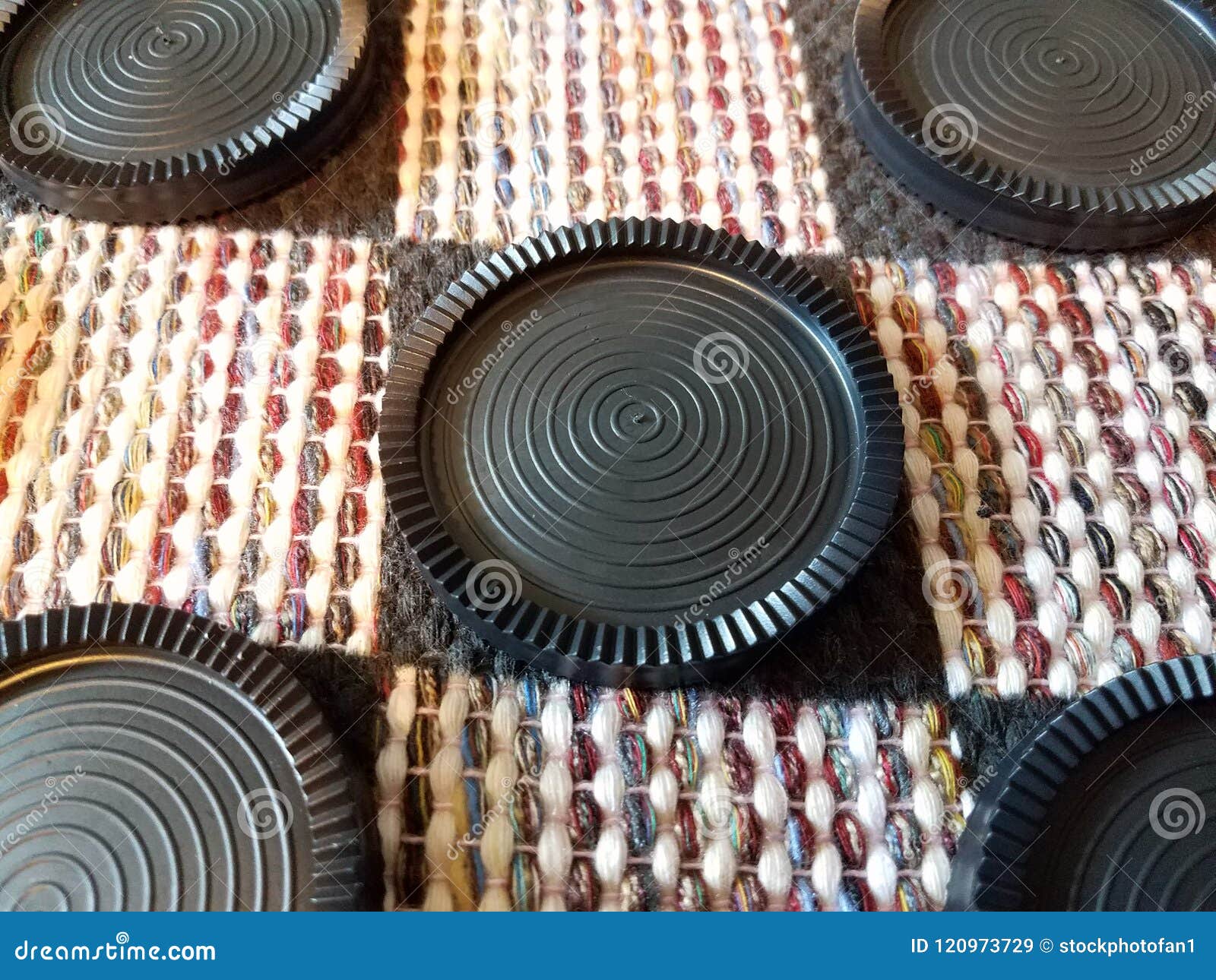 Black Checkers on Fabric Checkerboard Stock Image - Image of cloth ...