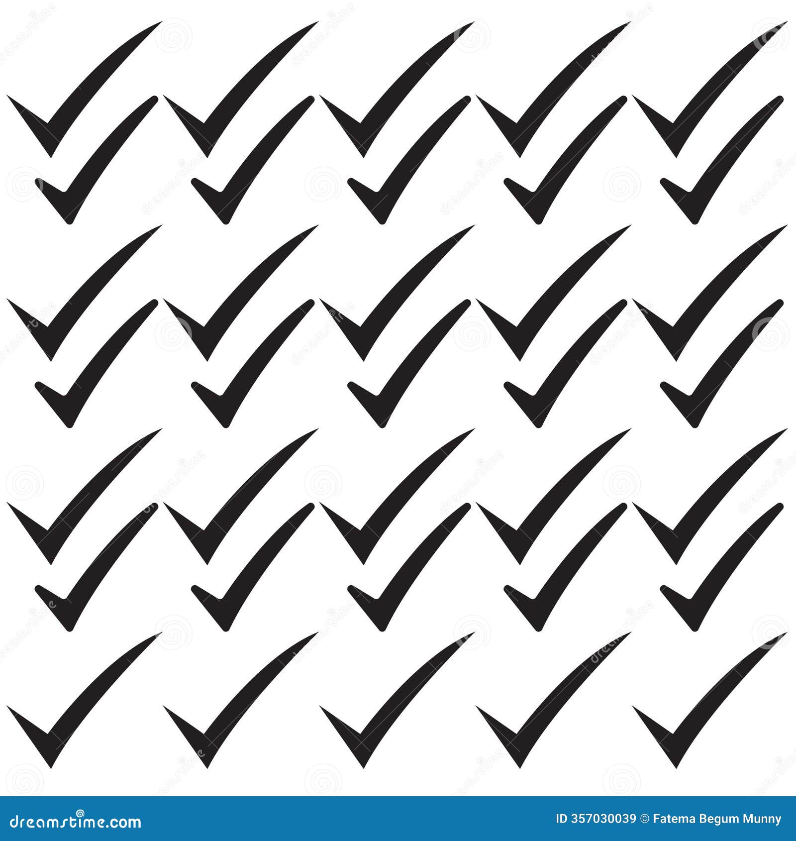 Black Checkmark Pattern on a White Background for Design Projects Stock ...