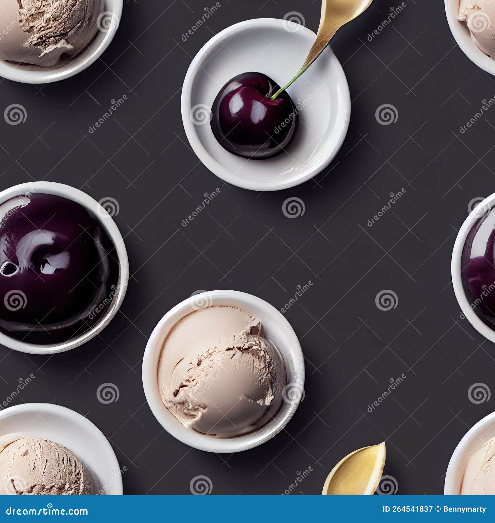 Black Cherry Ice Cream on Seamless Texture Tile Stock Illustration ...