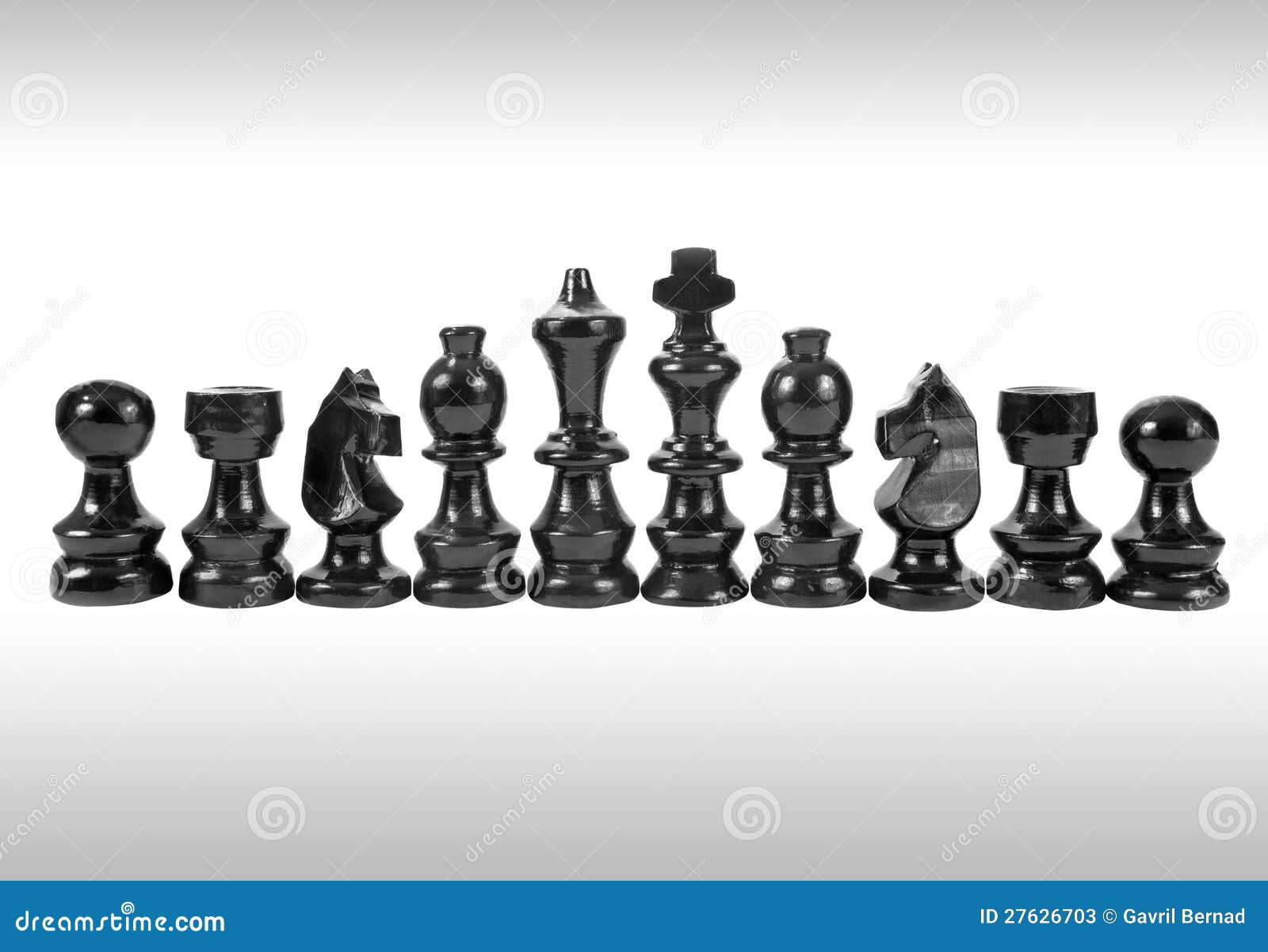 Black chess pieces stock image. Image of competition - 27626703