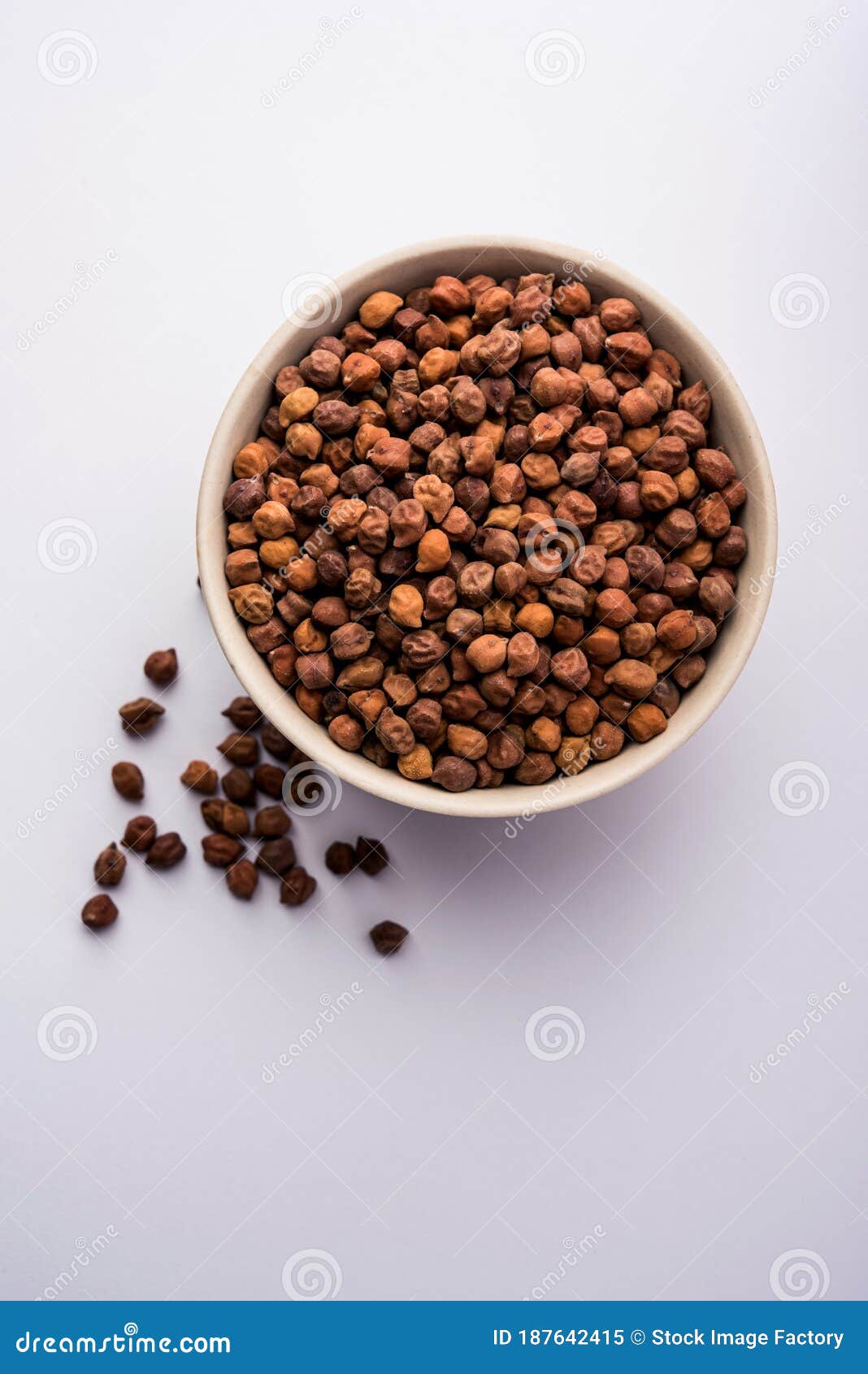 Black Chick Pea or Kala or Brown Chana Stock Image - Image of close ...